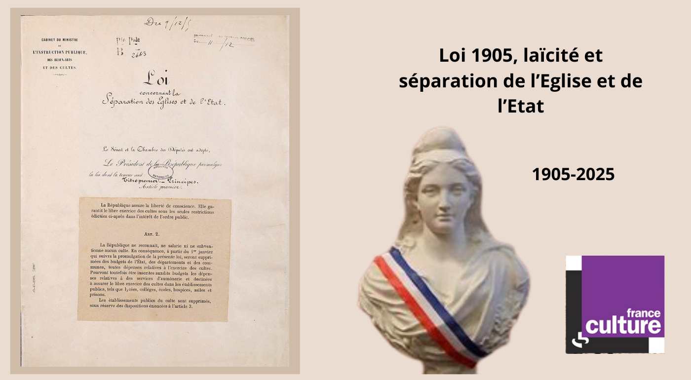 Le 120ème anniversaire de la loi de 1905 - Union rationaliste